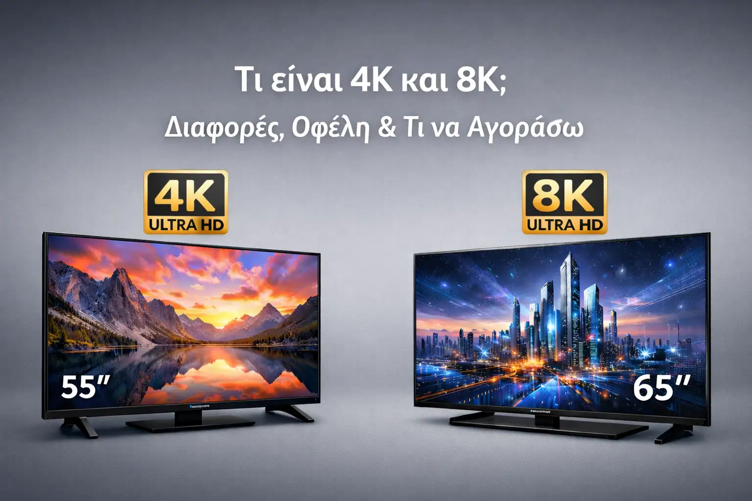 4K vs 8K: Διαφορές & Τι να Αγοράσω | ThinkTech | Blog Τεχνολογίας